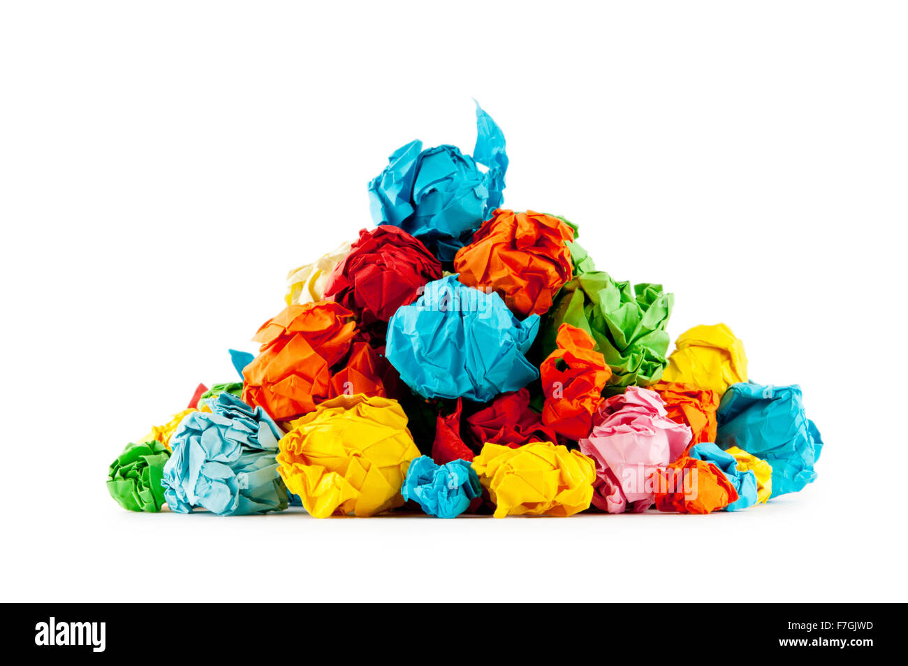 Recylcing concept with lots of color paper Stock Photo - Alamy