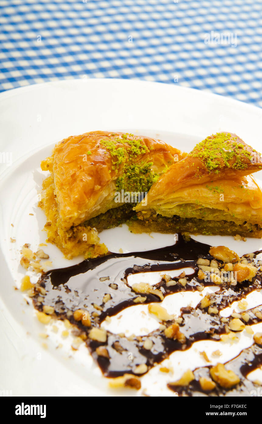 Traditional turkish sweet dessert Stock Photo - Alamy