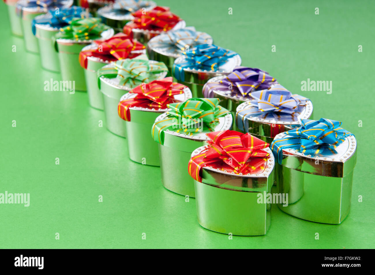 Gift boxes in celebration concept Stock Photo - Alamy
