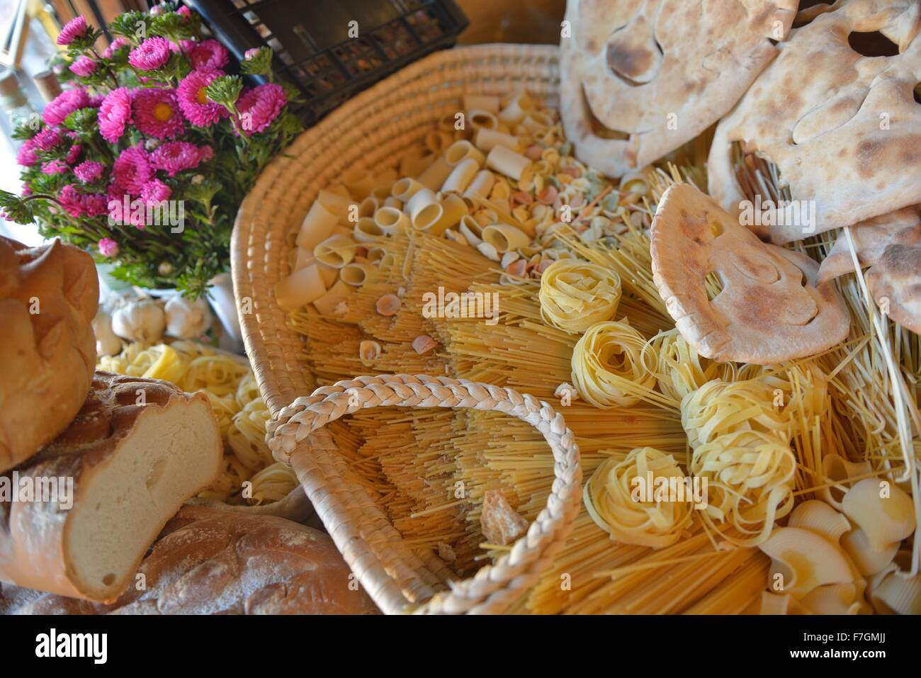 catering buffet food indoor in luxury restaurant with pasta spaghetti ...