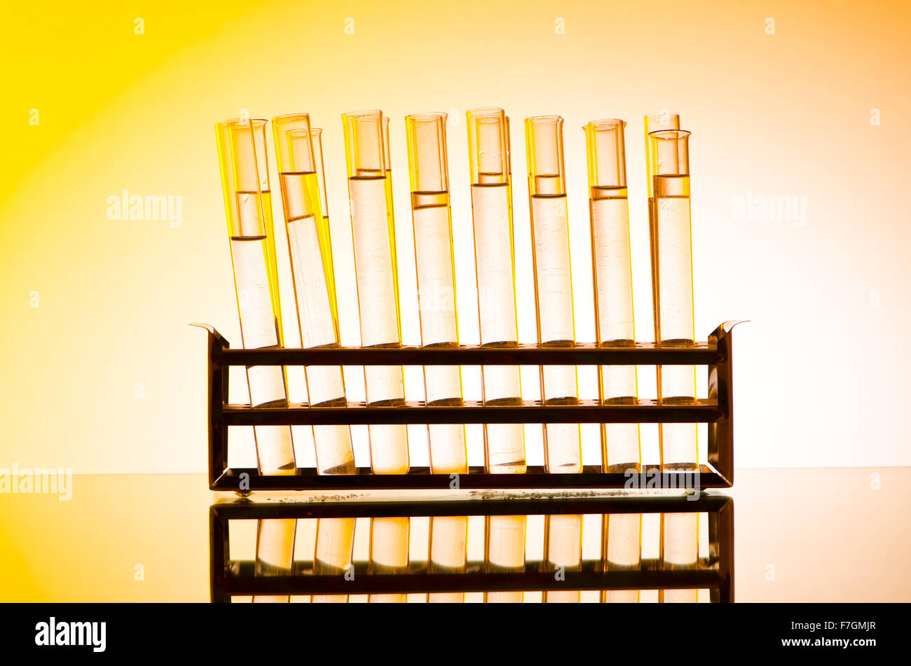 Chemical lab with glass tubing Stock Photo - Alamy
