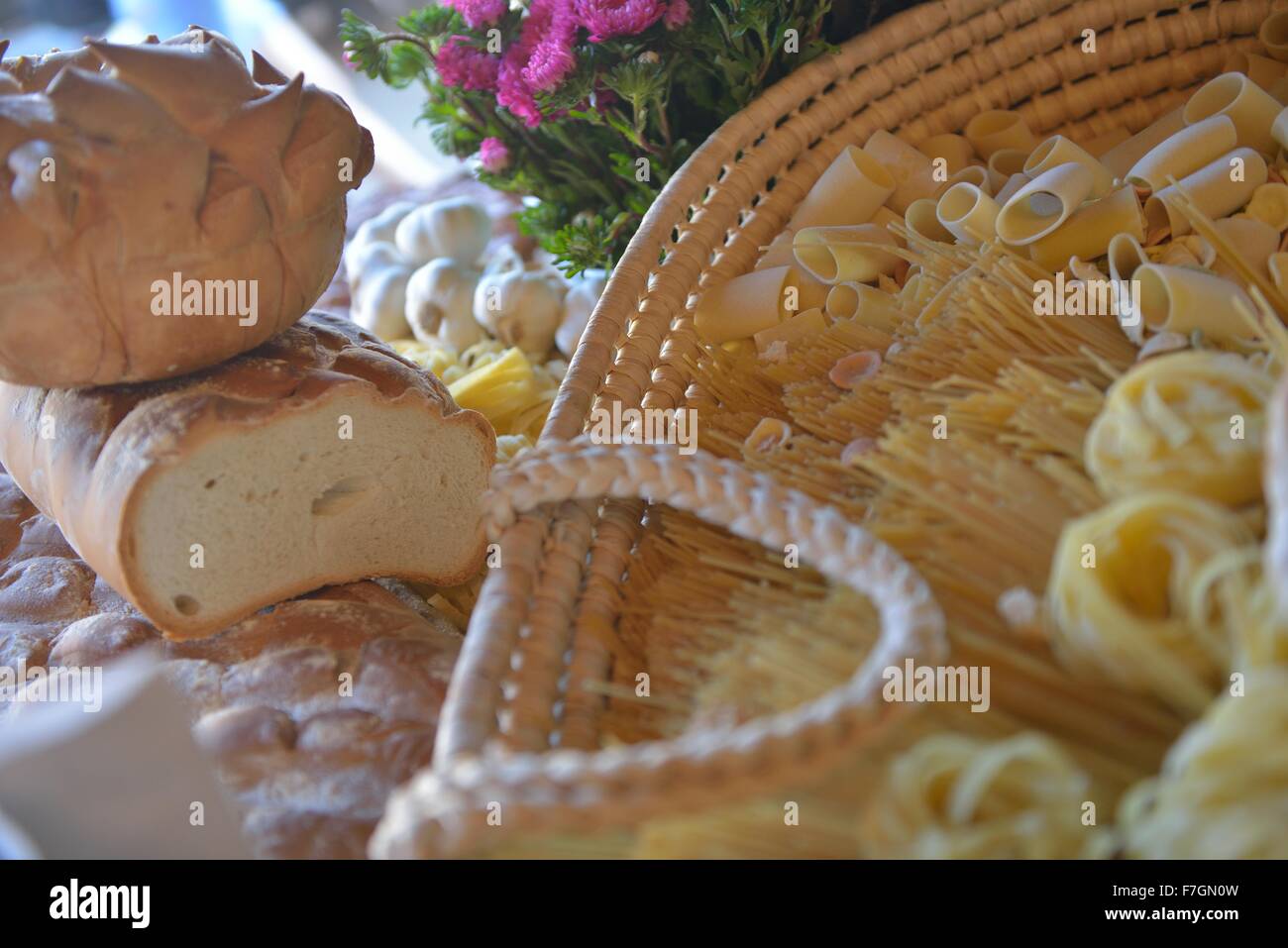 catering buffet food indoor in luxury restaurant with pasta spaghetti ...