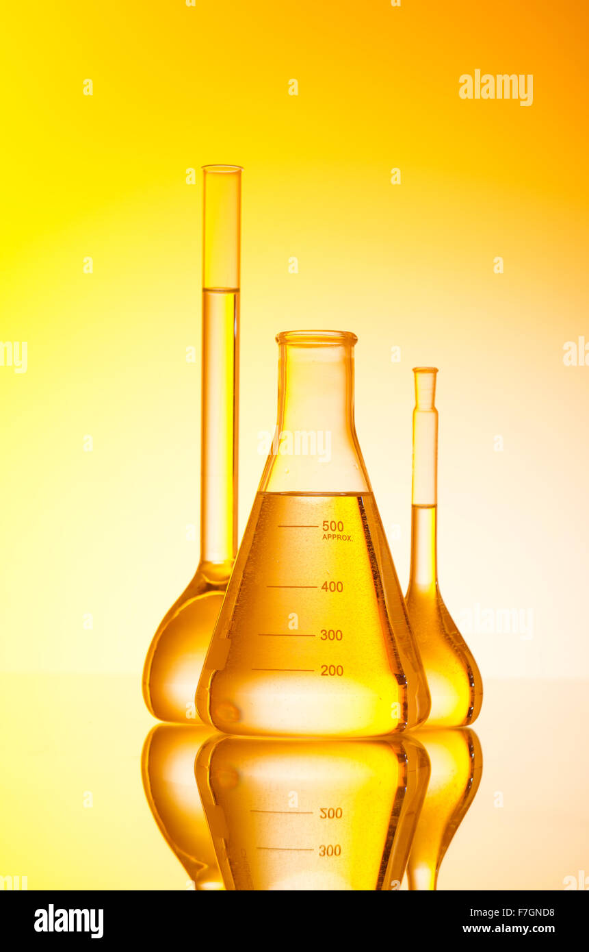 Chemical tubing at gradient background Stock Photo - Alamy