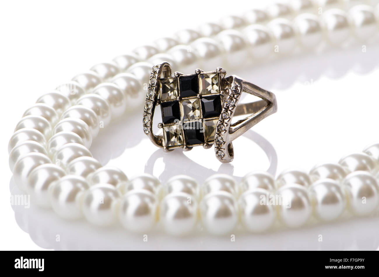 Selection of many precious rings Stock Photo - Alamy