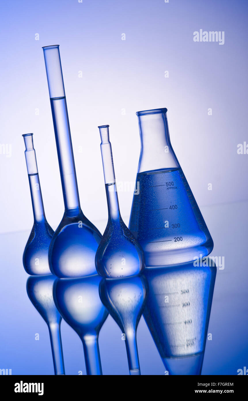 Chemical tubing at gradient background Stock Photo - Alamy