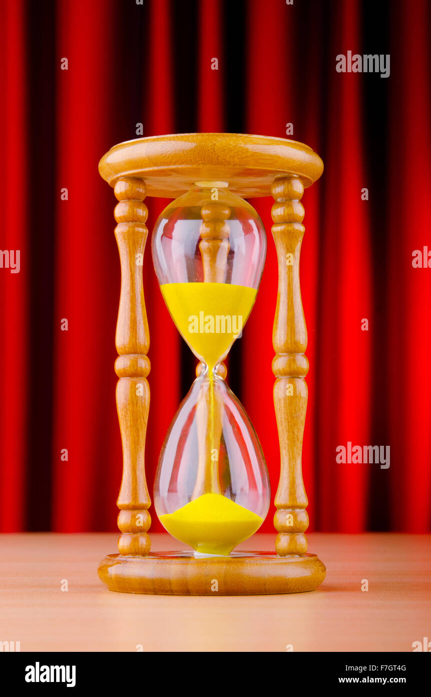 Time concept with hour glass Stock Photo - Alamy