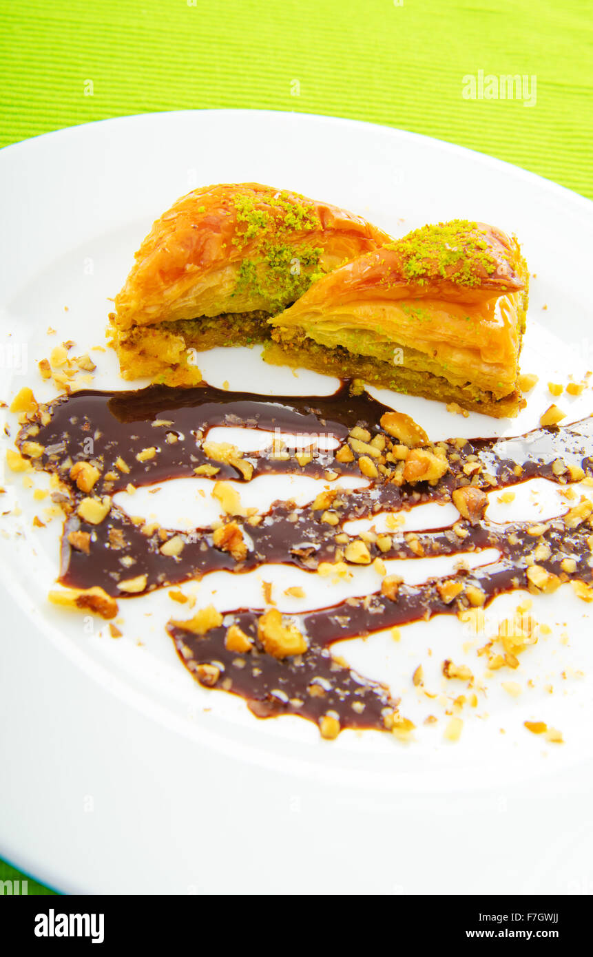 Traditional turkish sweet dessert Stock Photo - Alamy