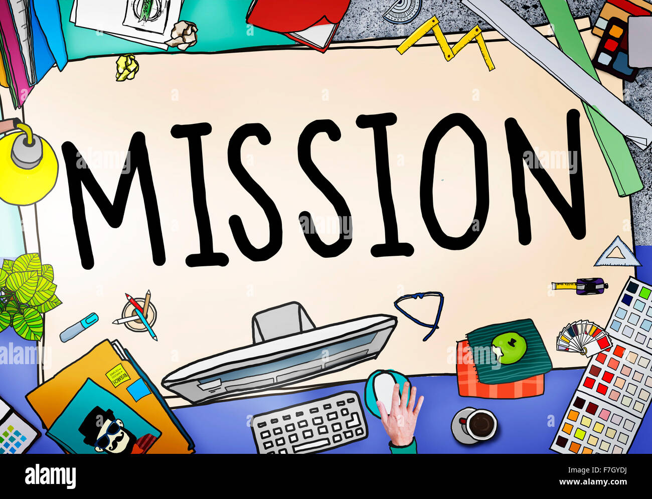 Mission Success Target Aim Goal Concept Stock Photo - Alamy