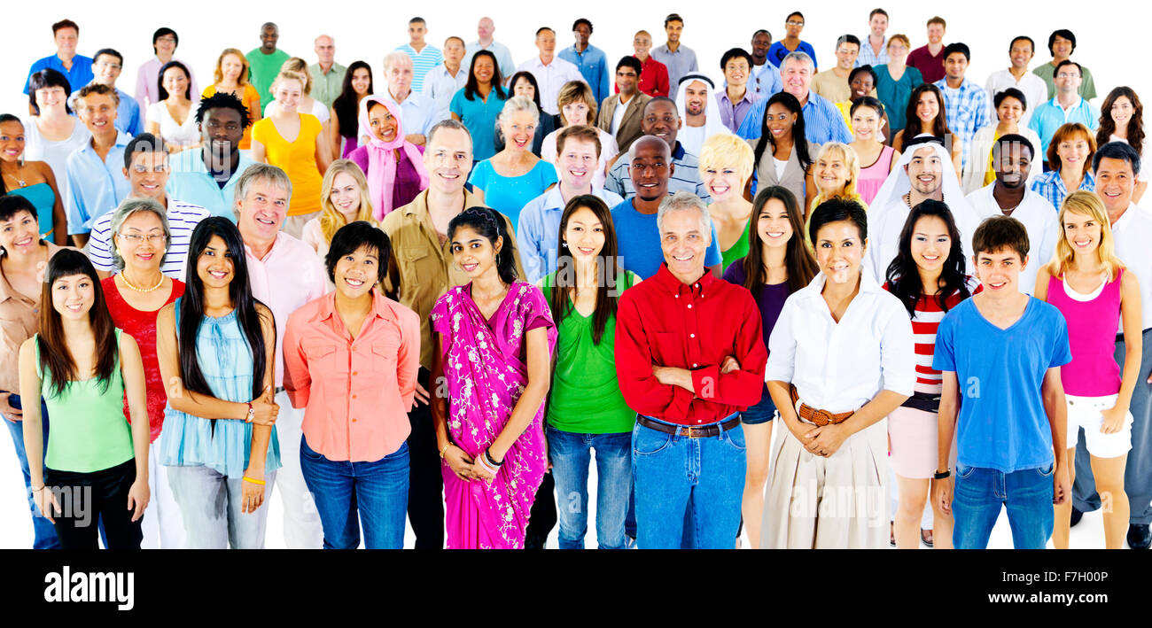 Diversity Large Group of People Multiethnic Concept Stock Photo - Alamy
