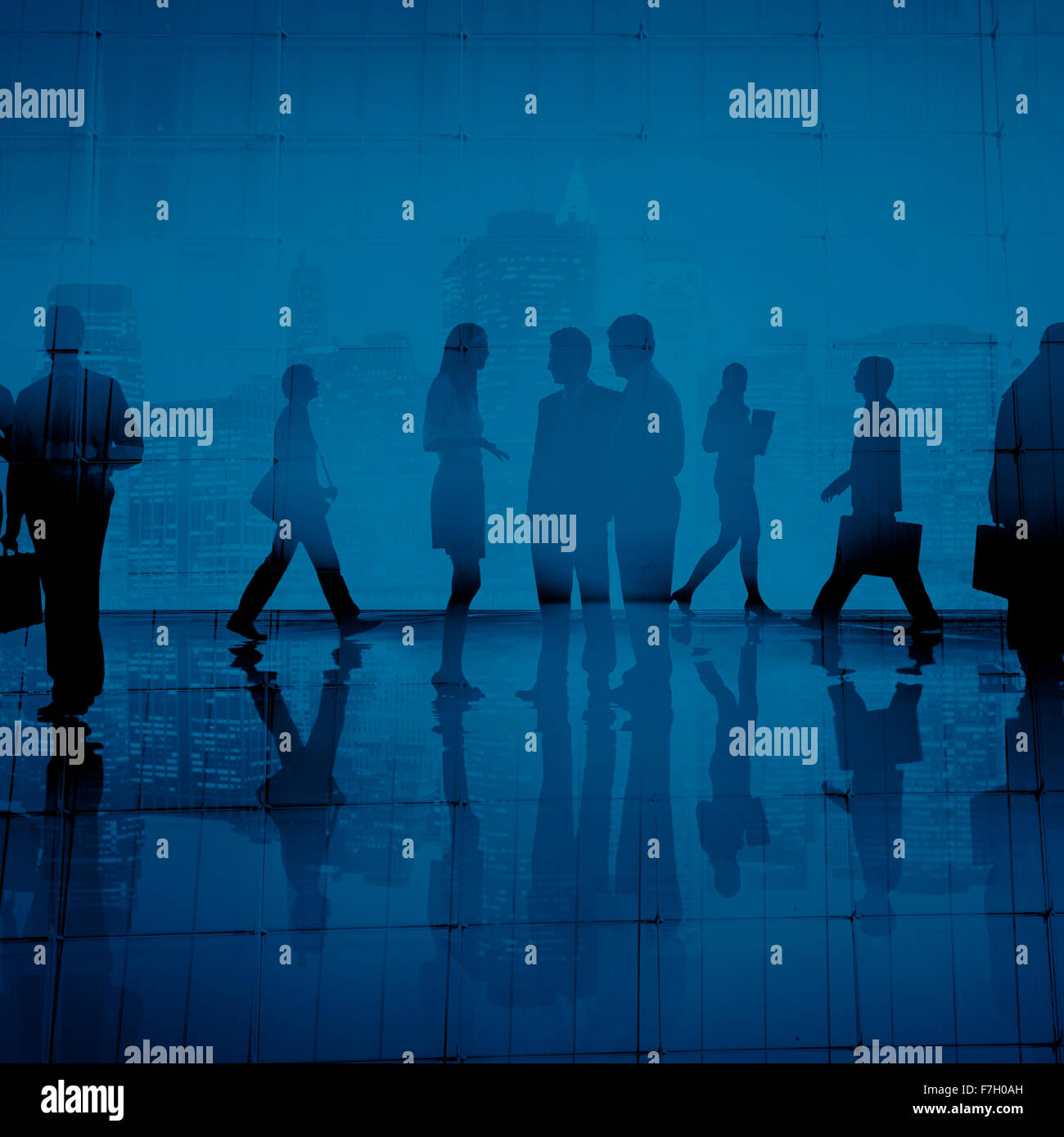Business People Walking Commuter Rush Hour Concept Stock Photo - Alamy