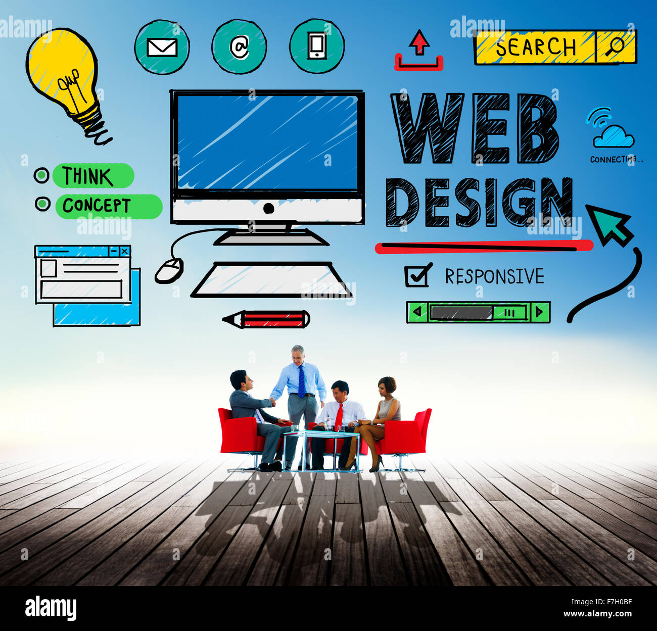 Web Design Development Style Ideas Interface Concept Stock Photo - Alamy