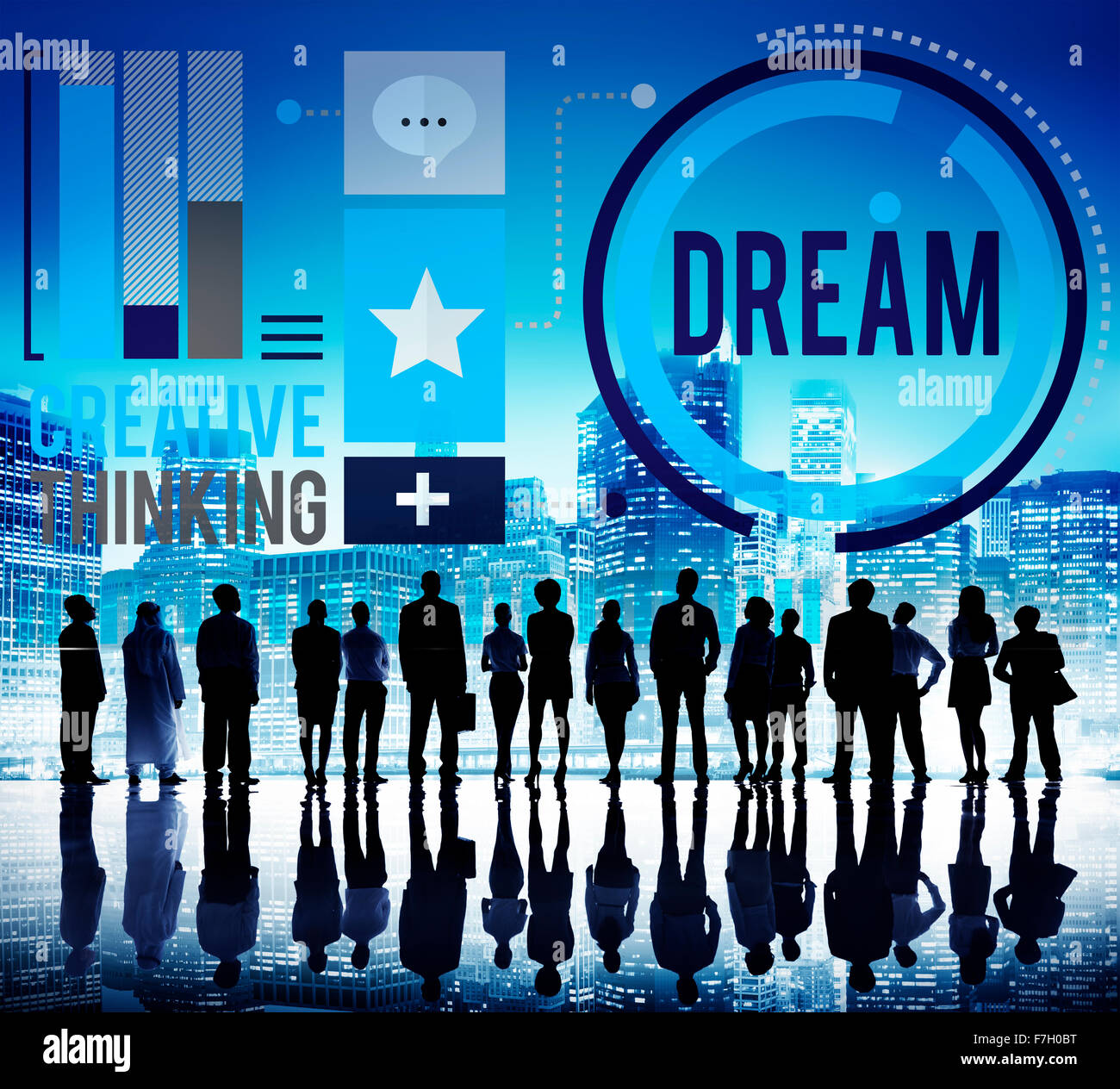 Dream Goal Target Aspiration Imagination Inspiration Concept Stock ...