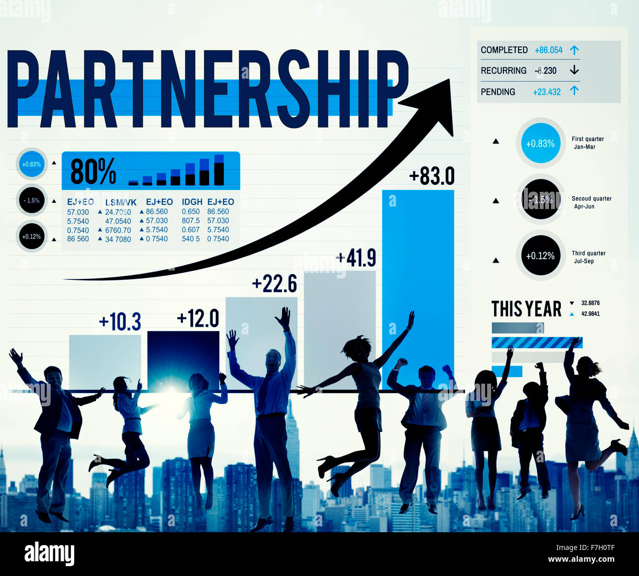 Partnership Connection Corporate Team Support Concept Stock Photo - Alamy