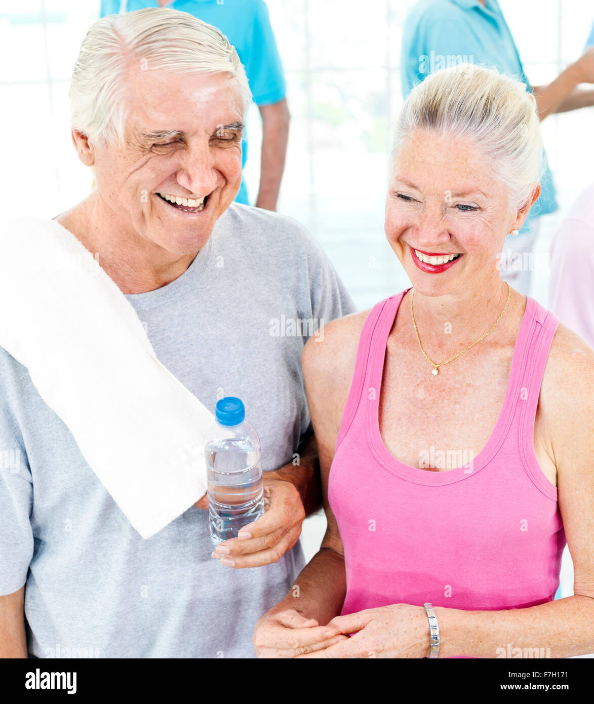 Group of Healthy People in the Fitness Exercising Concept Stock Photo ...