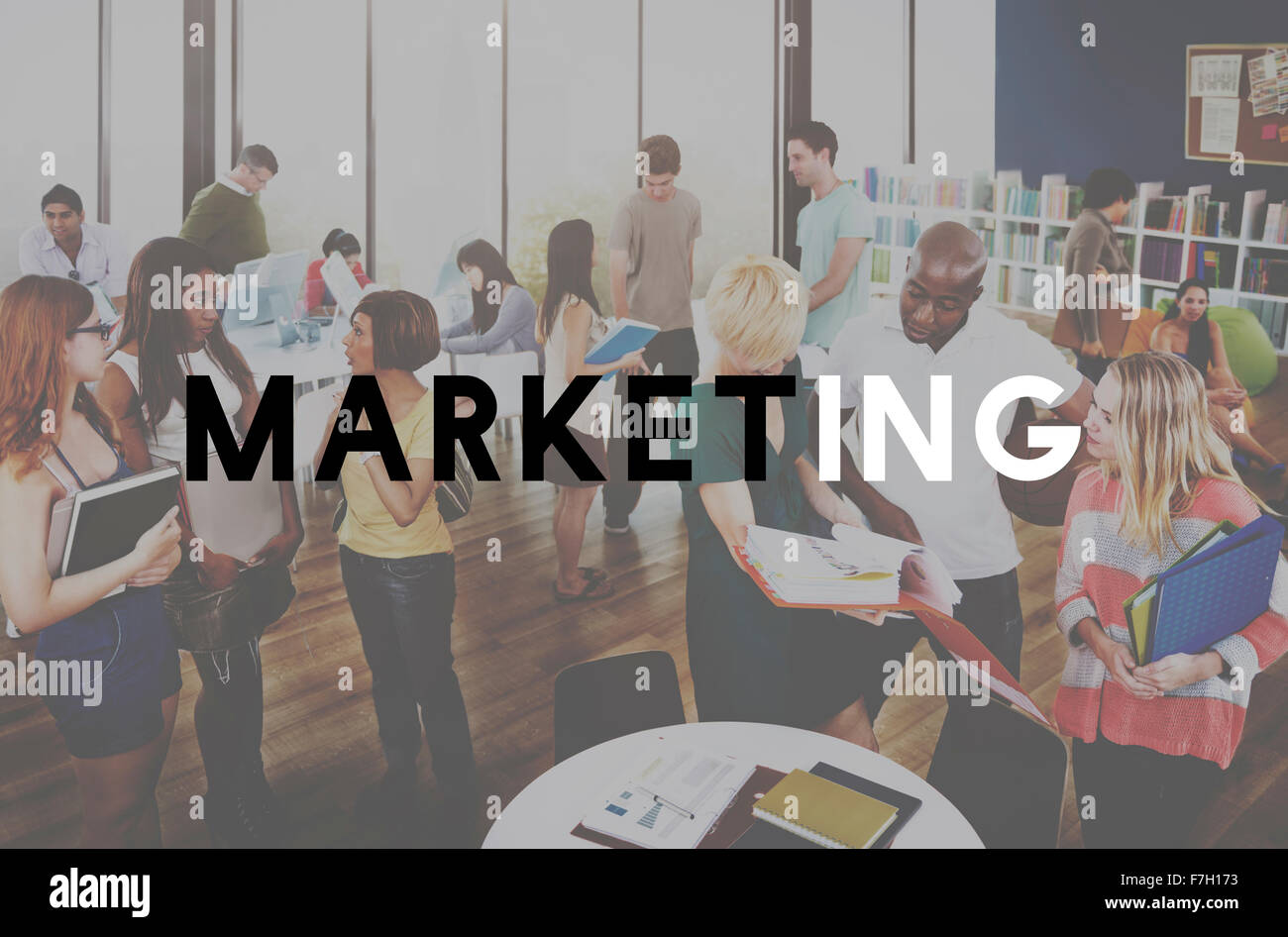 Marketing Business Advertising Commercial Vision Concept Stock Photo ...