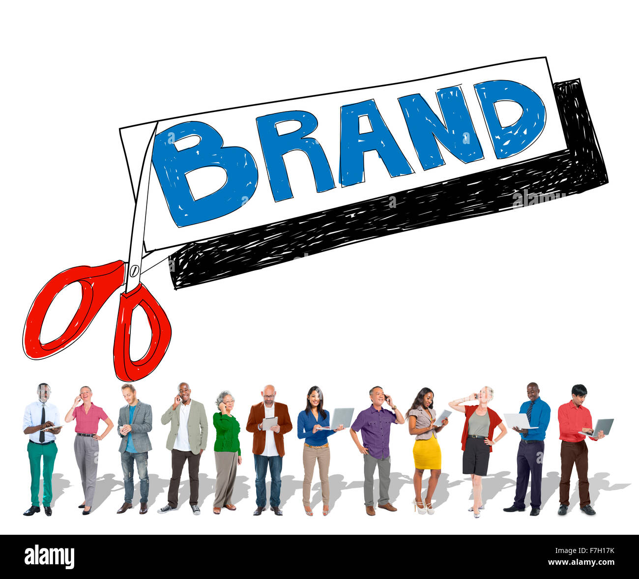 Brand Advertising Commerce Copyright Marketing Concept Stock Photo - Alamy