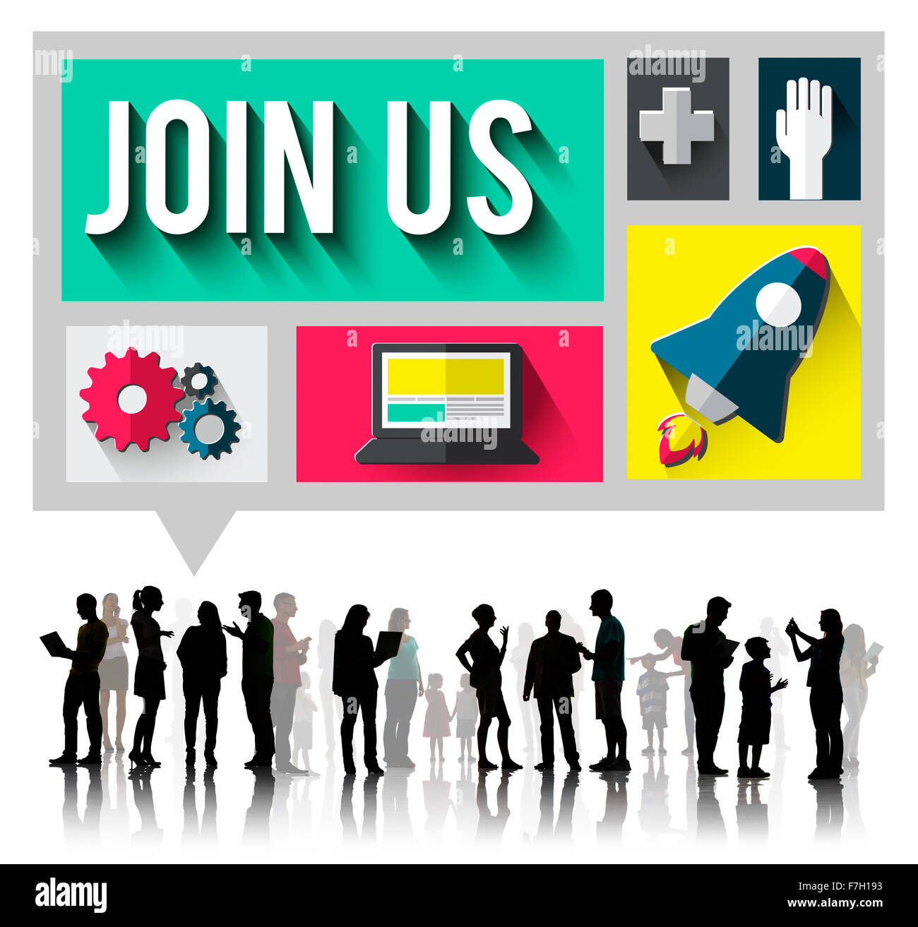 Join Us Member Corporate Support Team Unity Concept Stock Photo - Alamy