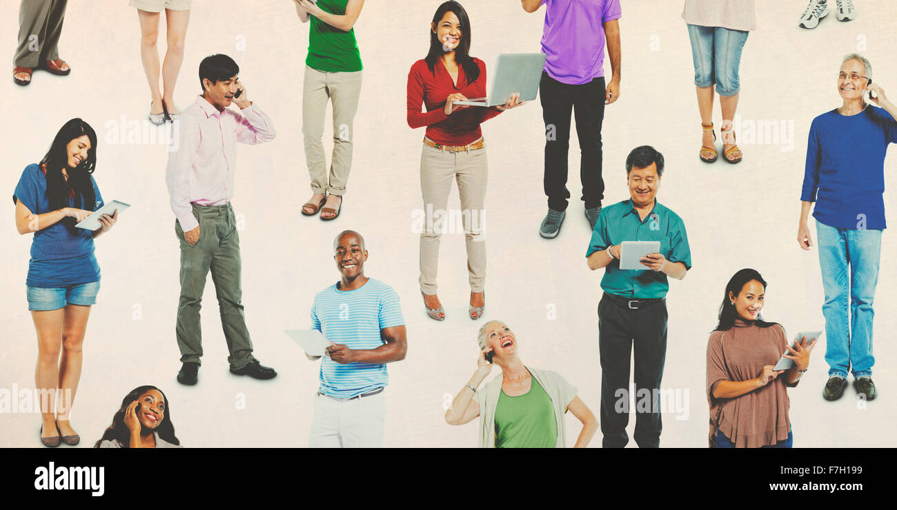 Communication Group of People Connection Technology Concept Stock Photo ...