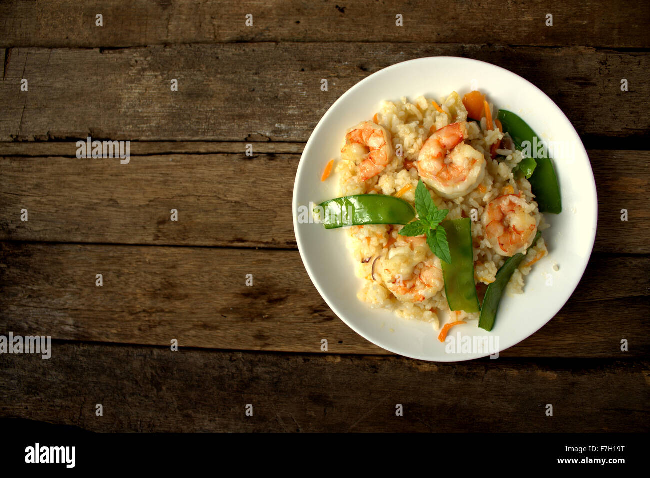 Fried rice with prawn Stock Photo - Alamy