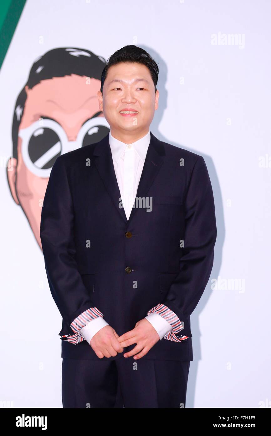 Psy promotes his 7th album in Seoul, South Korea on 30th November, 2015 ...