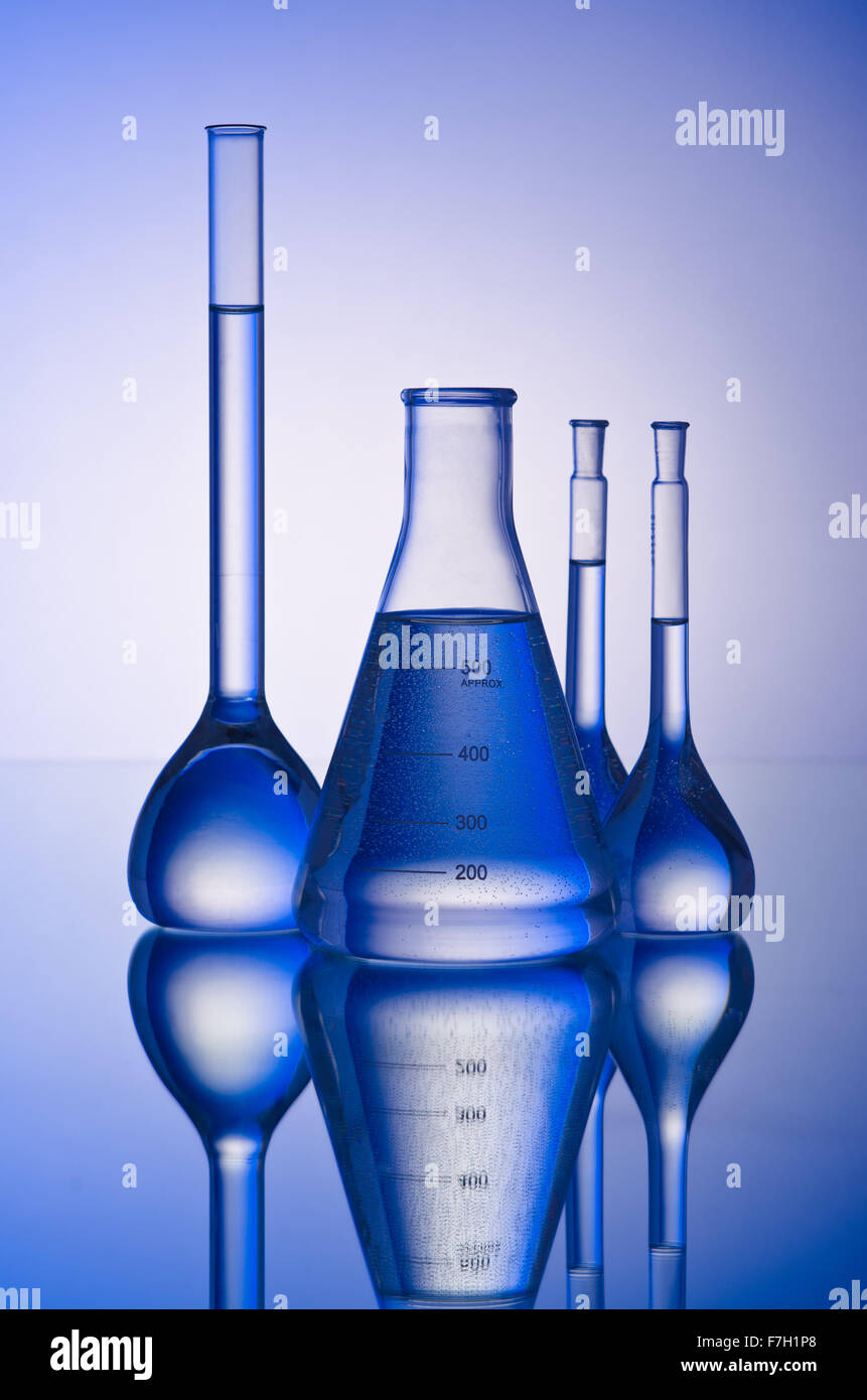 Chemical tubing at gradient background Stock Photo - Alamy