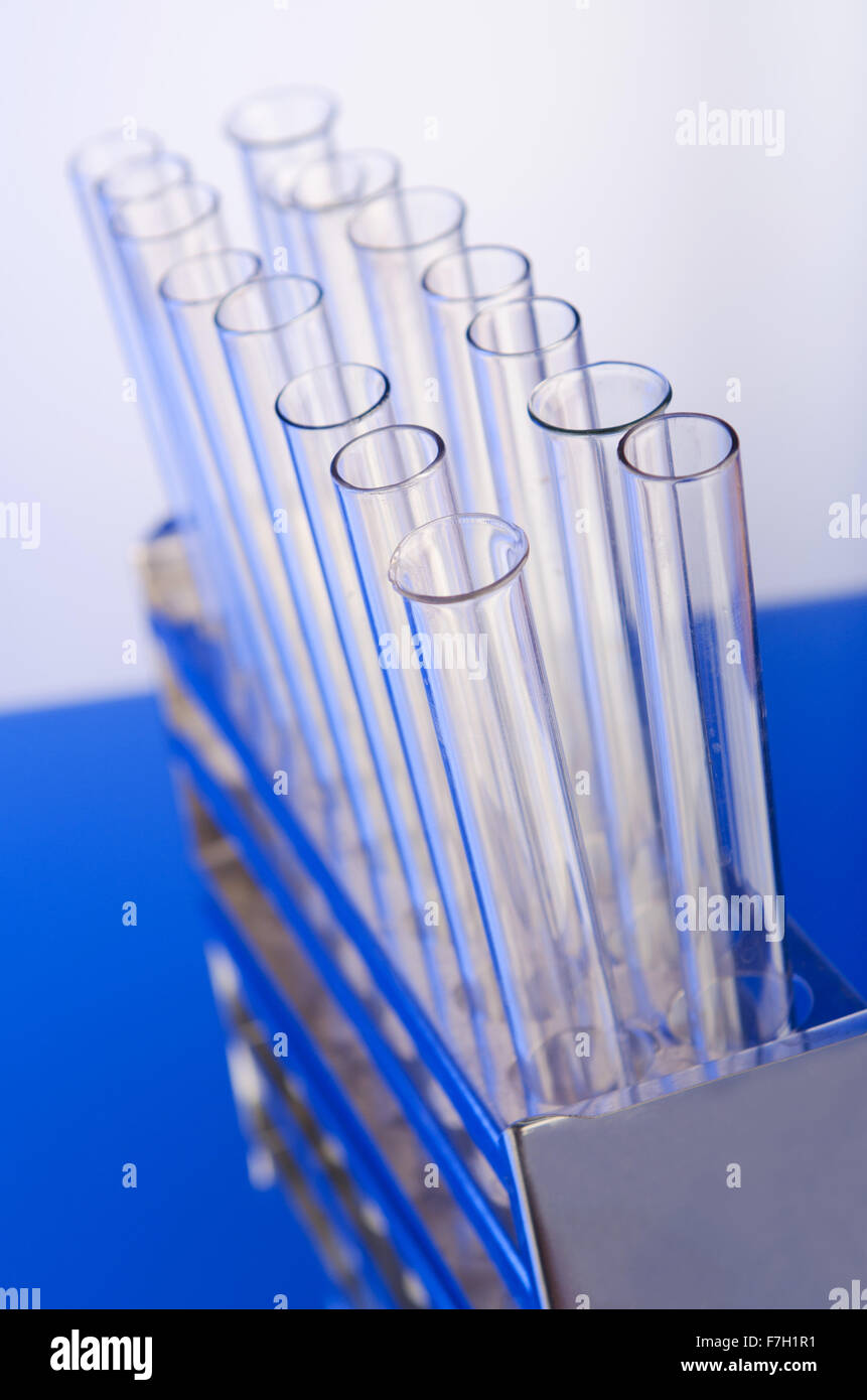 Chemical lab with glass tubing Stock Photo - Alamy