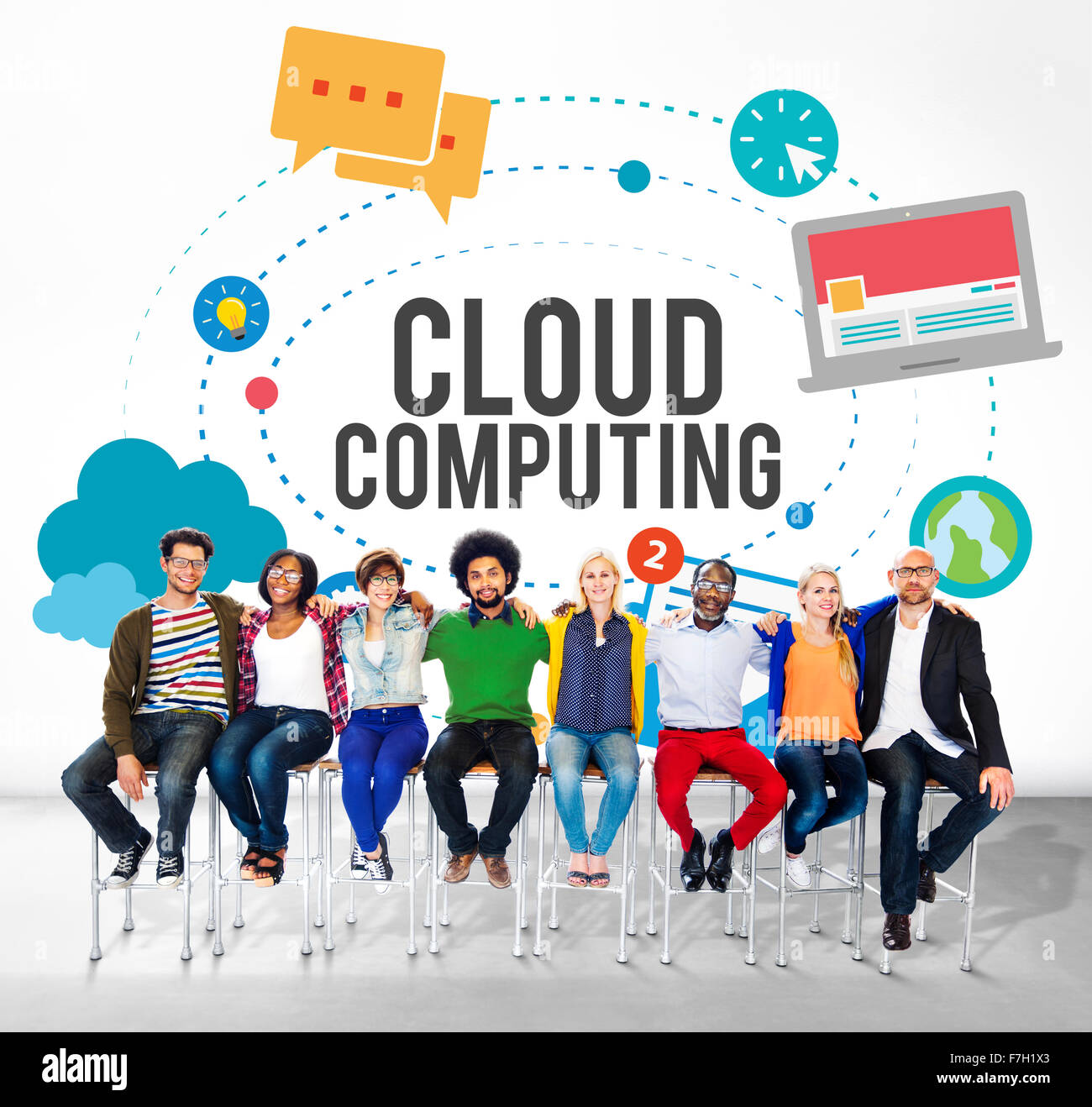 Cloud Computing Online Internet Sharing Storage Concept Stock Photo - Alamy