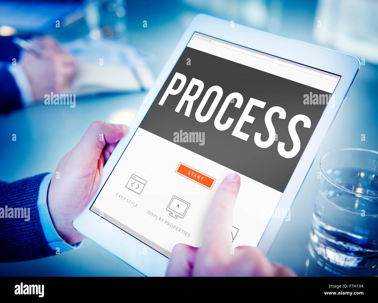 Process Determination Evaluate Improvement Steps Concept Stock Photo ...