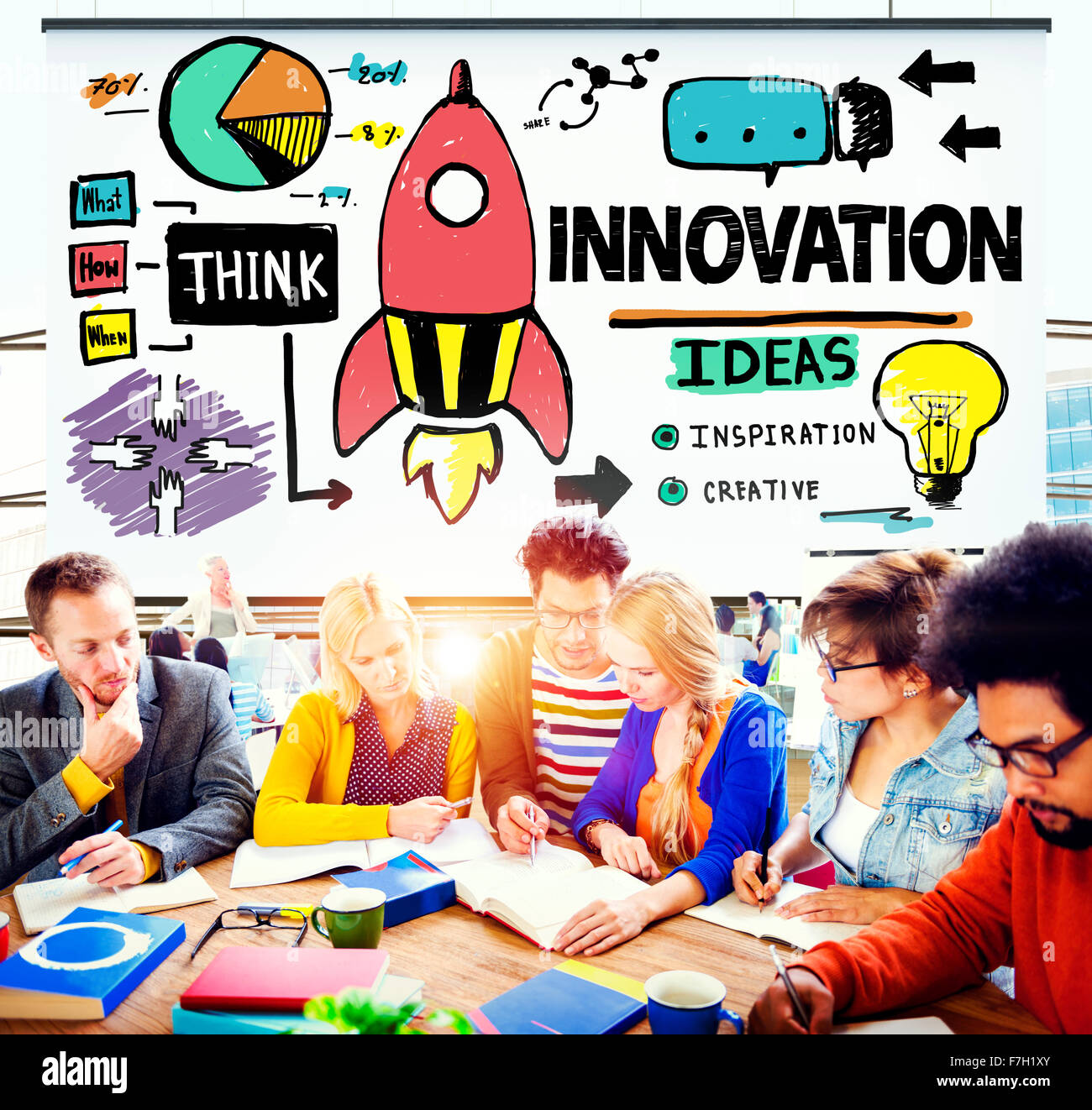 Innovation Business Plan Creativity Mission Strategy Concept Stock ...