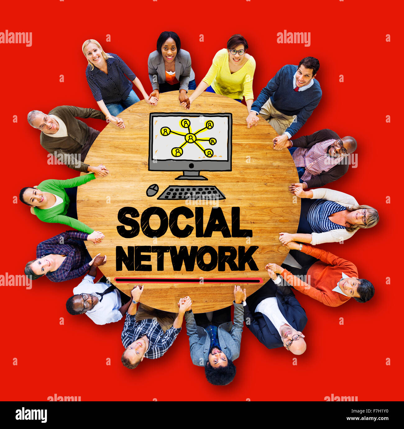 Social Network Social Media Internet WWW Web Online Concept Stock Photo ...