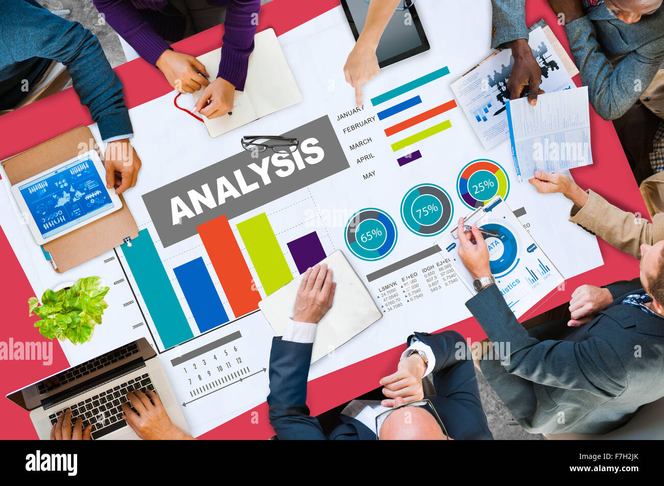 Analysis Analytics Bar graph Chart Data Information Concept Stock Photo ...