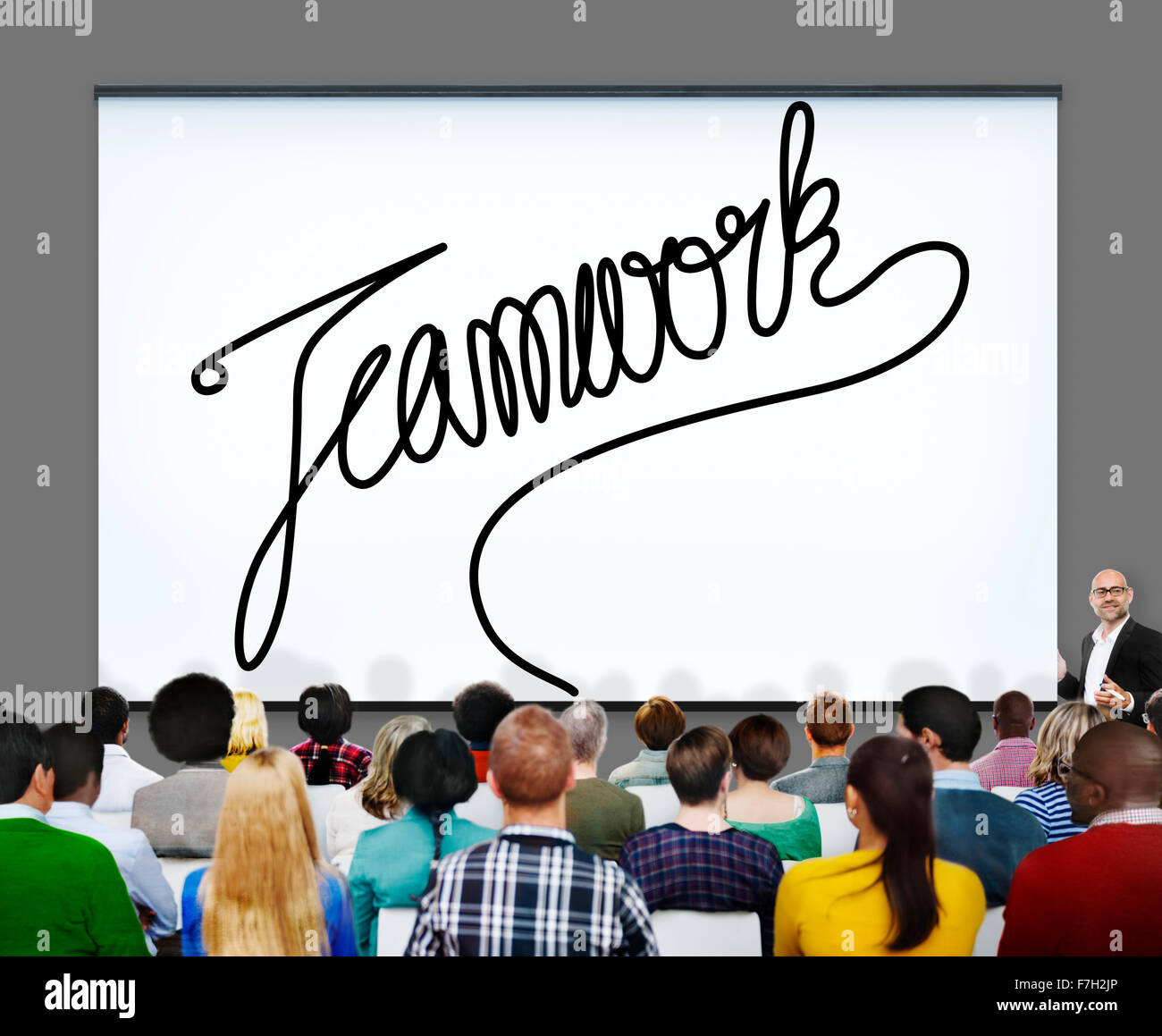 Teamwork Team Collaboration Support Member Unity Concept Stock Photo ...