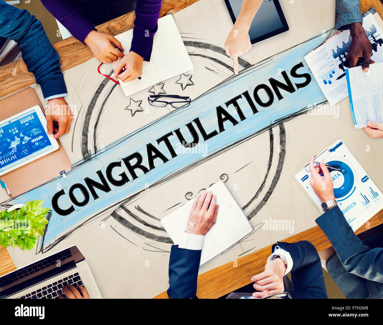 Congratulations Acheivement Celebration Admiration Concept Stock Photo ...