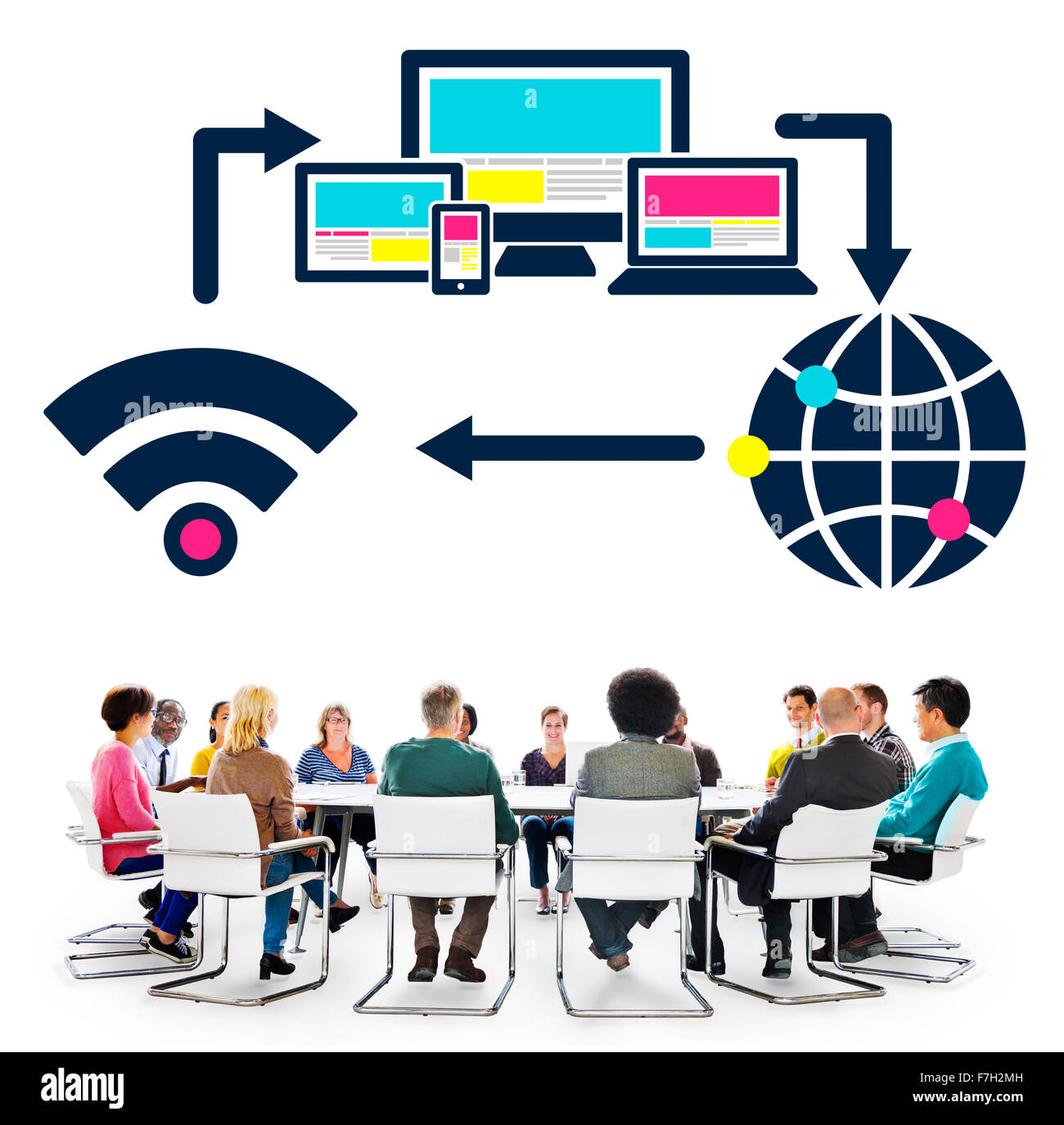 Computer Network Internet Technology Connection Concept Stock Photo - Alamy