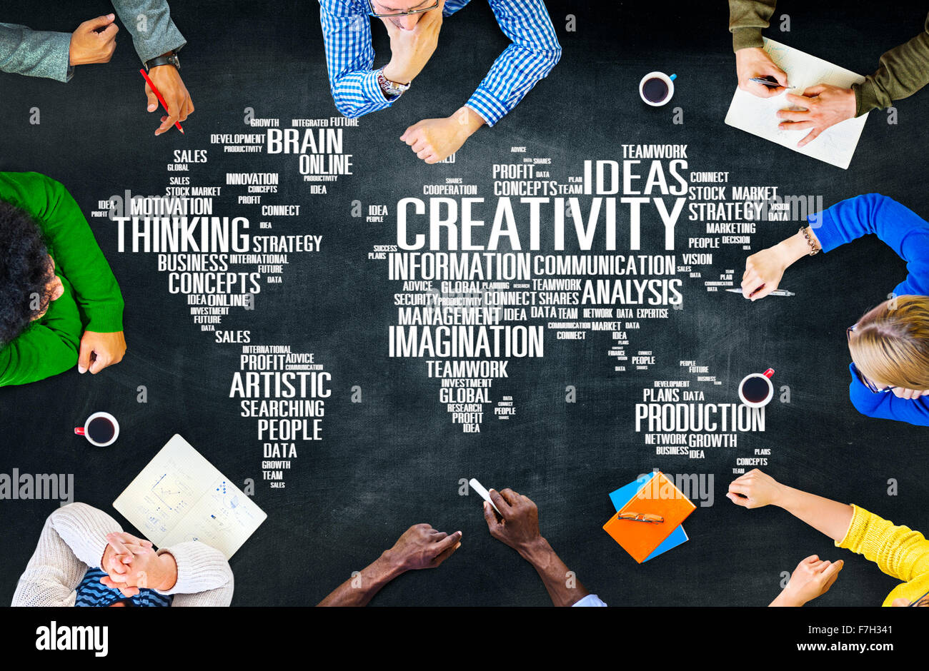 Creativity Artistic Imagination Inspiration Innovation Concept Stock ...