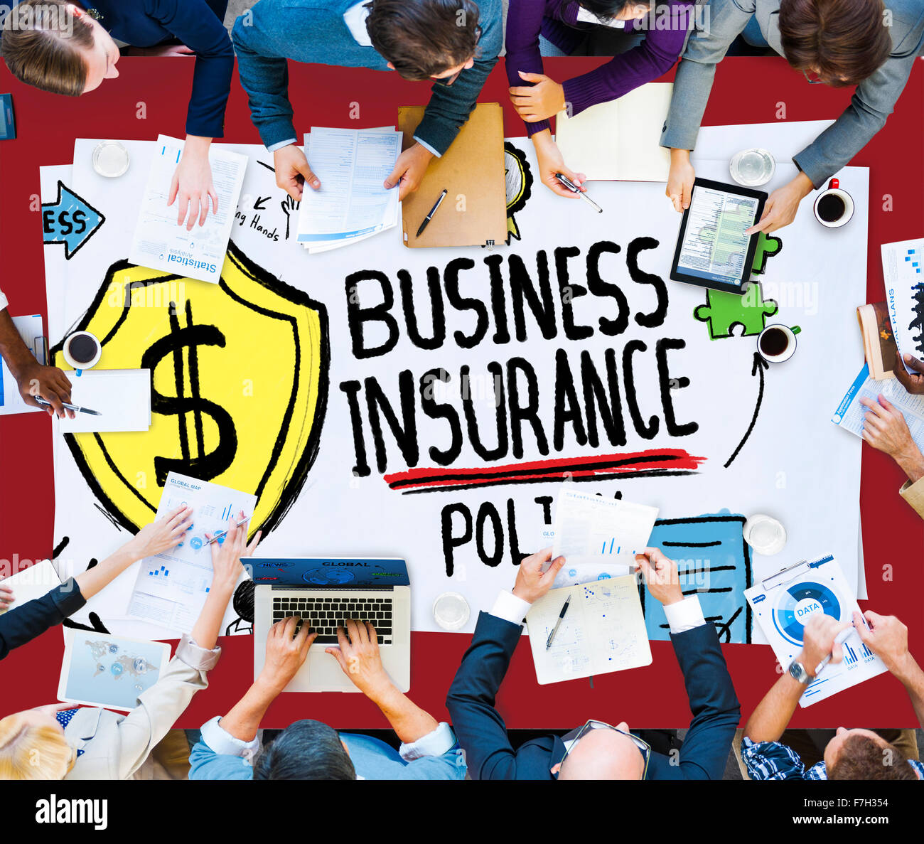Business Insurance Policy Guard Safety Security Concept Stock Photo - Alamy