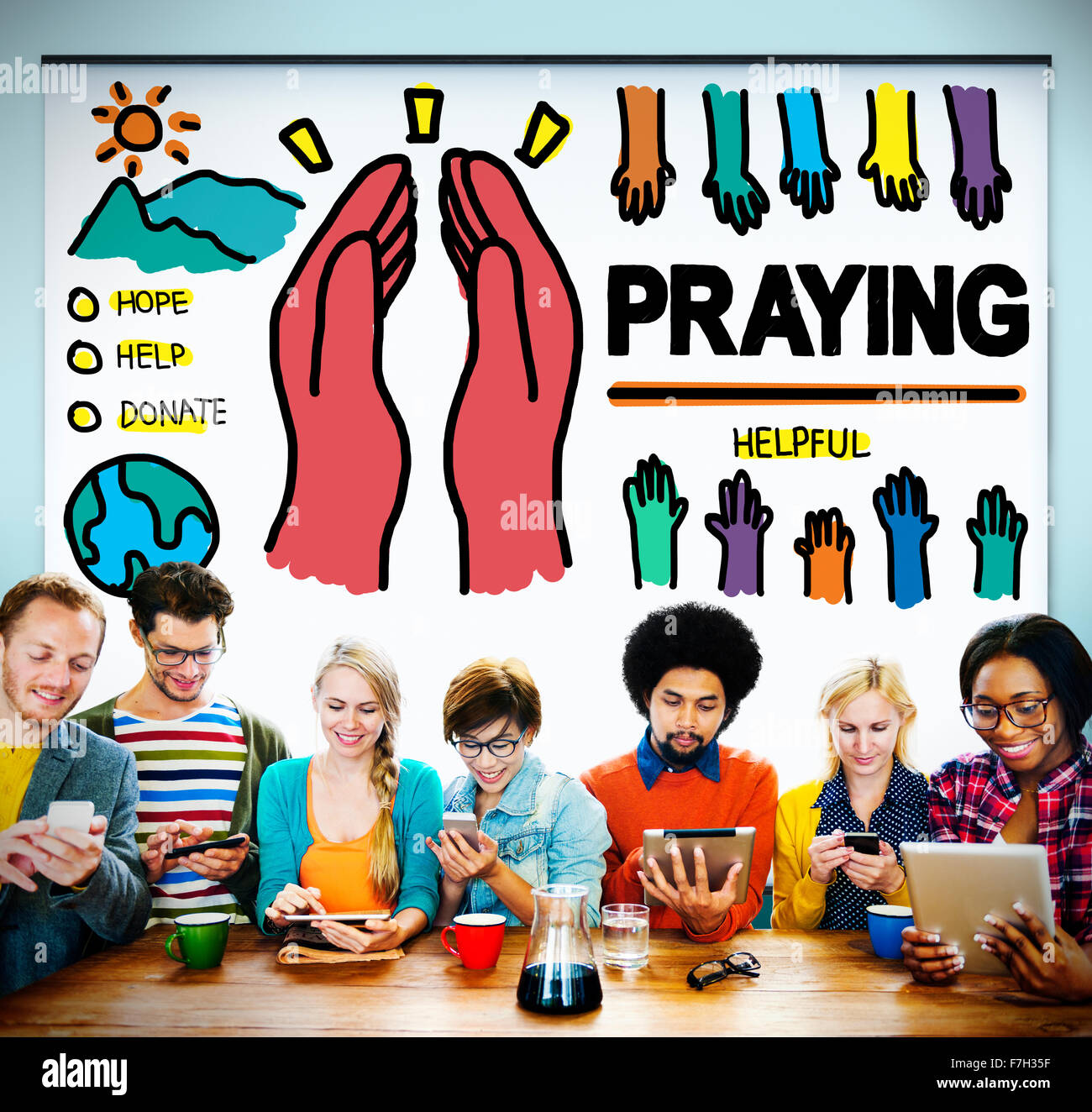 Pray Praying Hope Help Spirituality Religion Concept Stock Photo - Alamy
