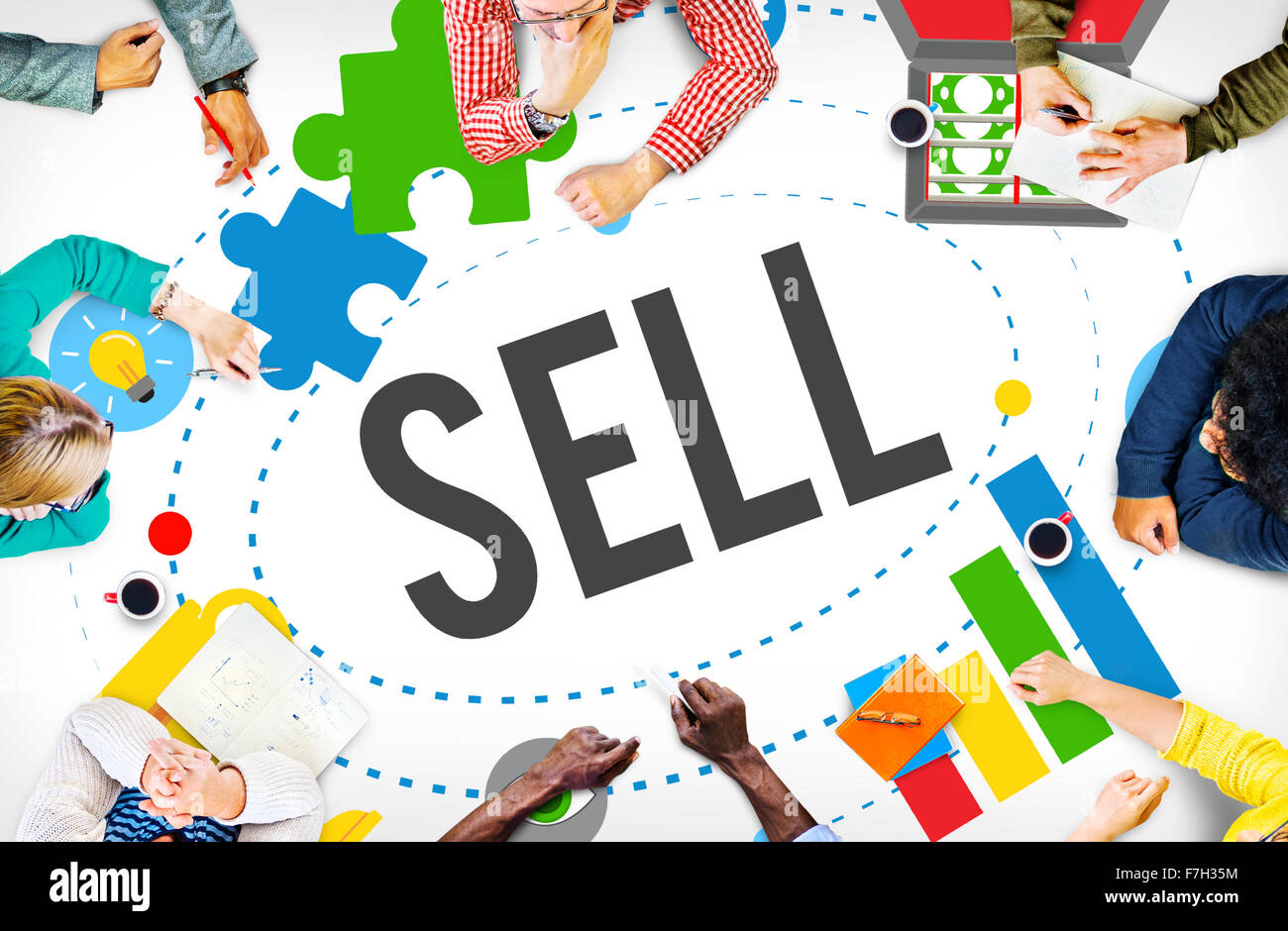 Sell Earning Money Payment Purchasing Concept Stock Photo - Alamy