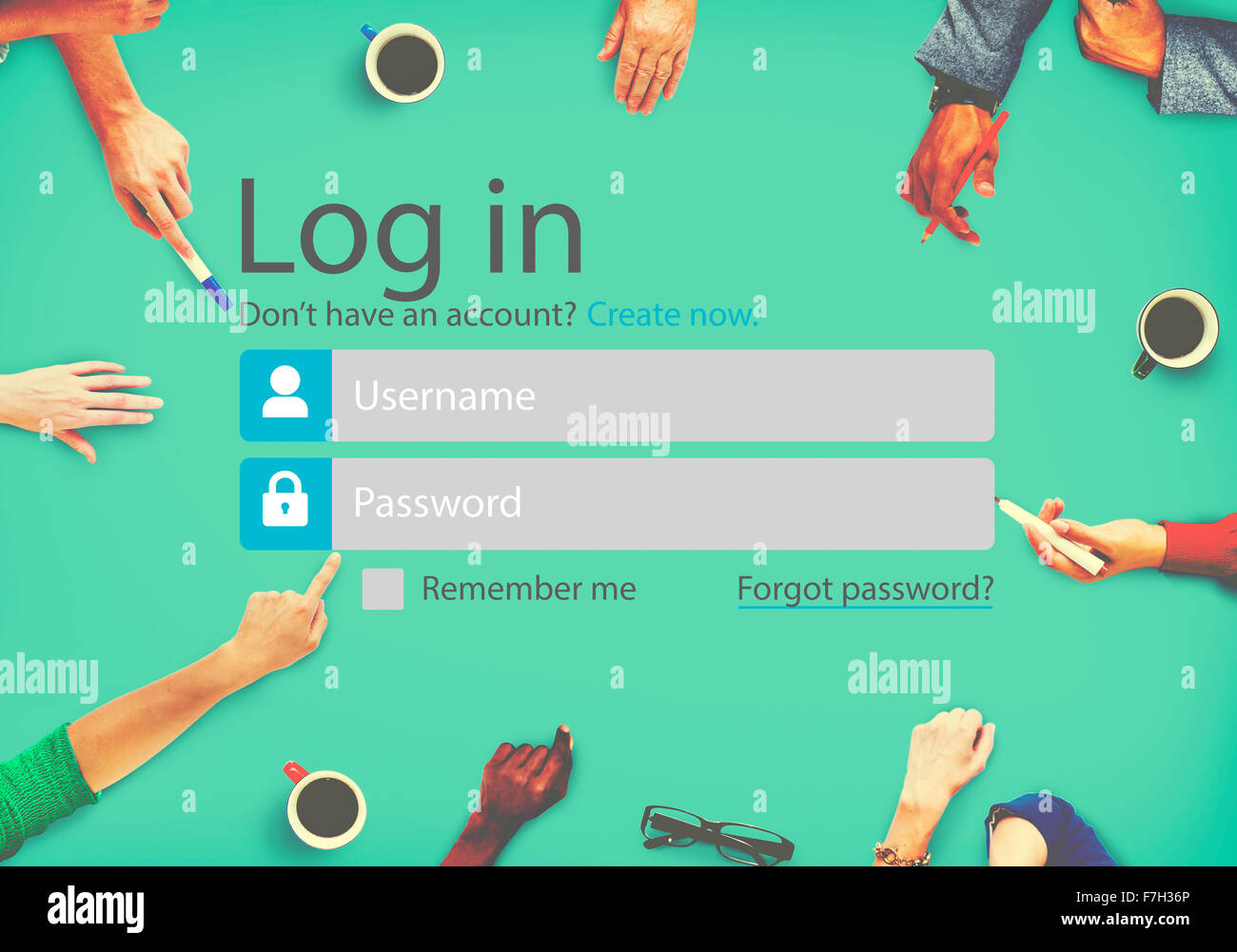 Log In Sign Up Register Account Page Concept Stock Photo - Alamy