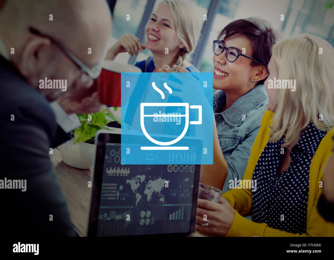 Break Coffee Beverage Refreshment Leisure Relaxing Concept Stock Photo ...