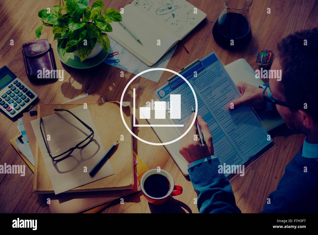Bar Graph Marketing Analyzing Growth Increase Concept Stock Photo - Alamy