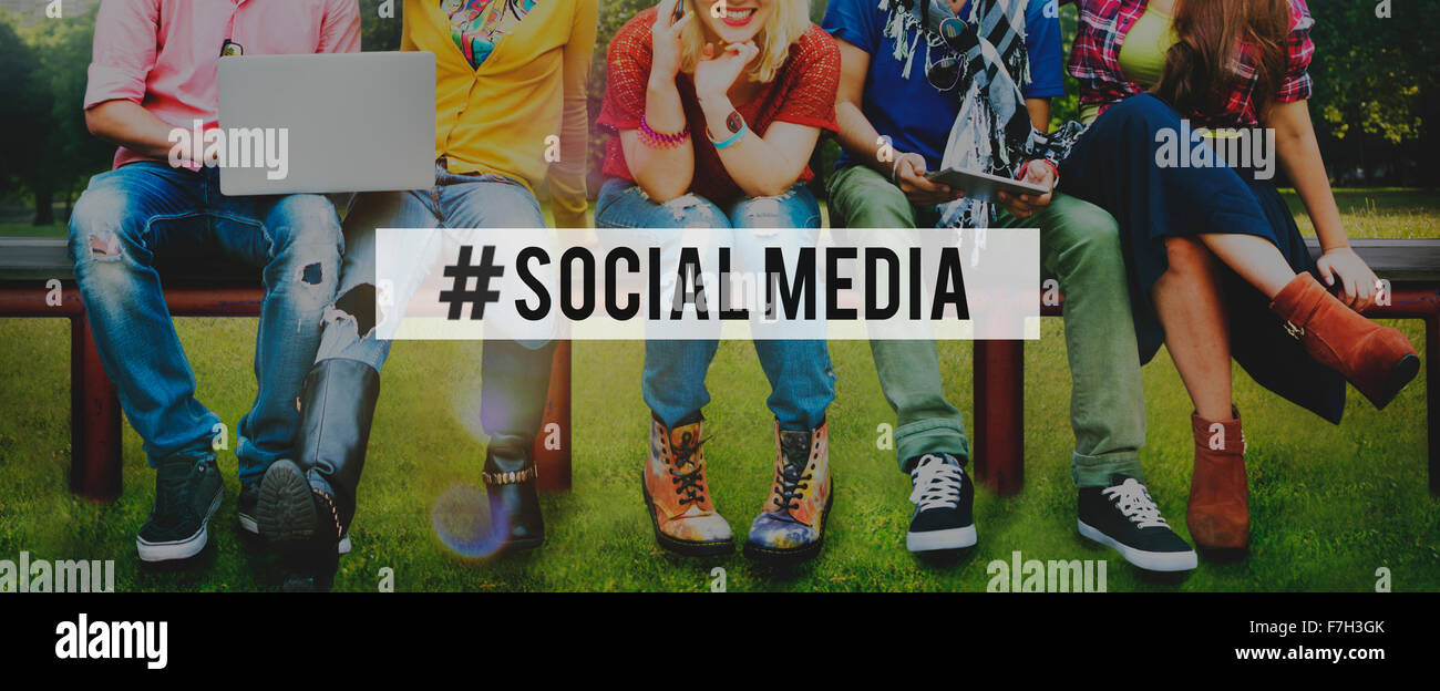 Social Media Network Internet Technology Connection Concept Stock Photo ...