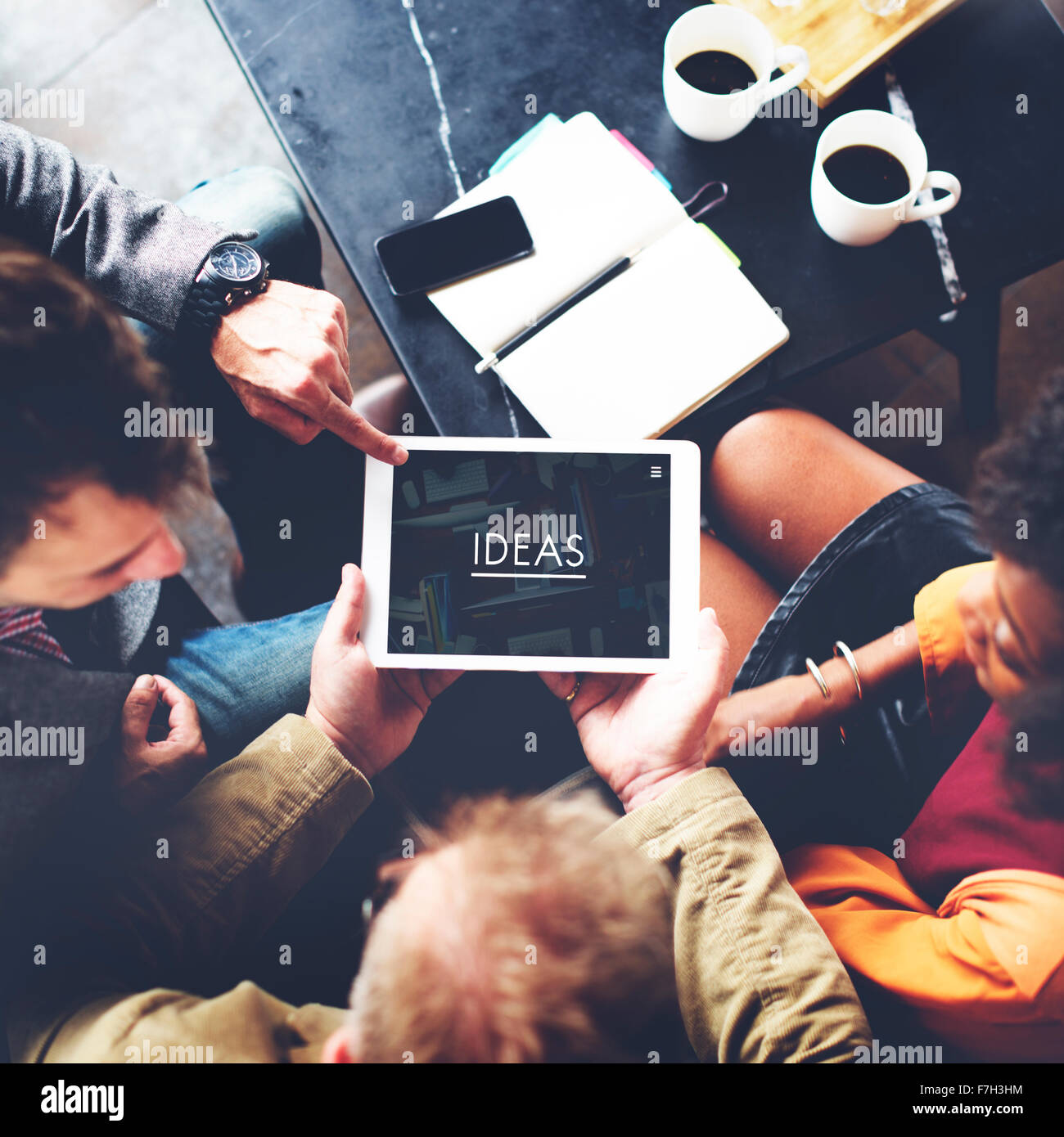 Coffee Break Ideas Creative Webpage Team Concept Stock Photo - Alamy