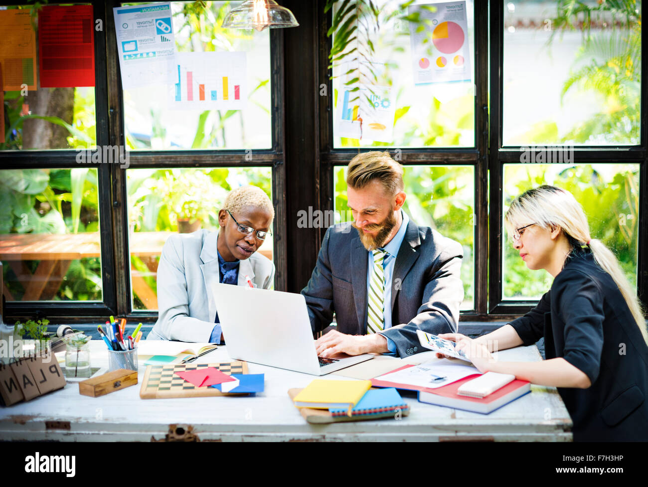 Business Meeting Conference Seminar Working Team Concept Stock Photo ...