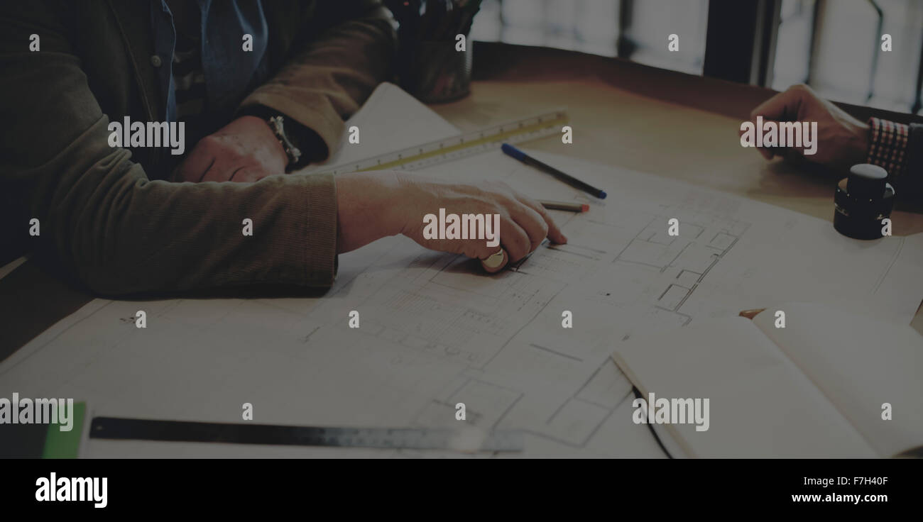 Architect Design Project Meeting Discussion Concept Stock Photo - Alamy