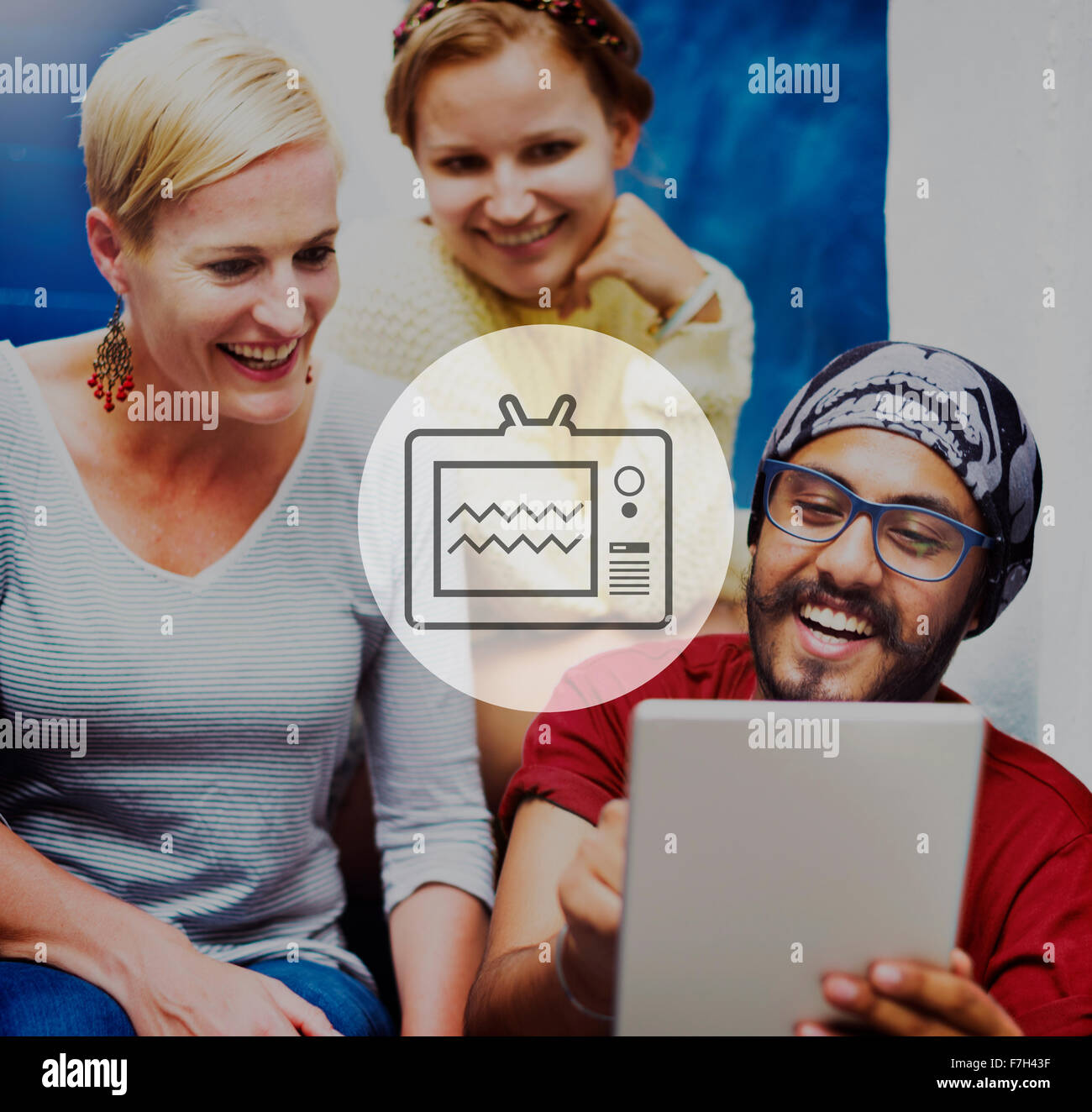 Television Broadcasting Multimedia Entertainment Technology Concept ...