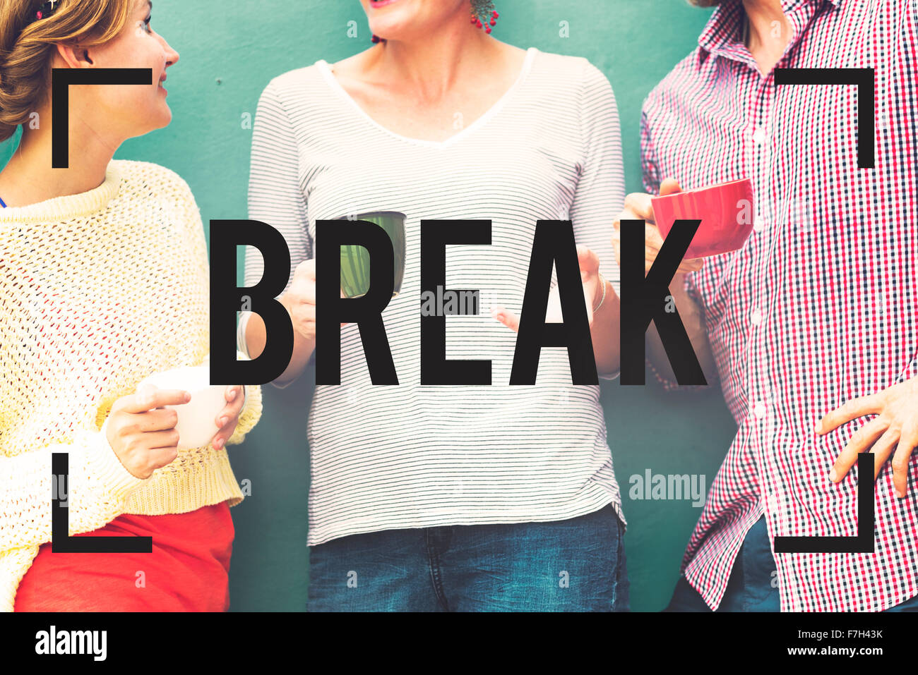 Break Time Reminder Single Word Concept Stock Photo - Alamy