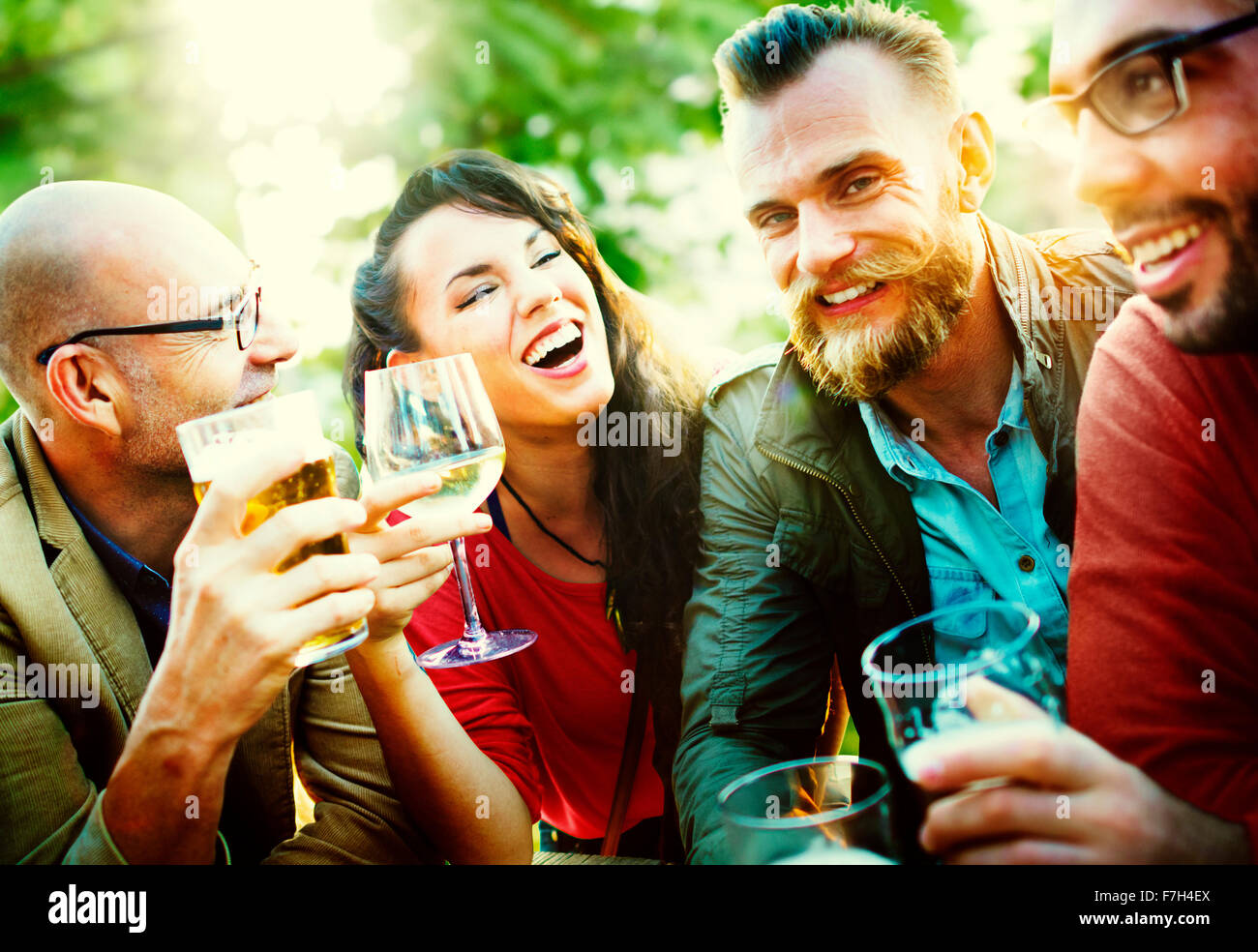 Party Celebrating Friendship Drinking Togetherntess Concept Stock Photo ...