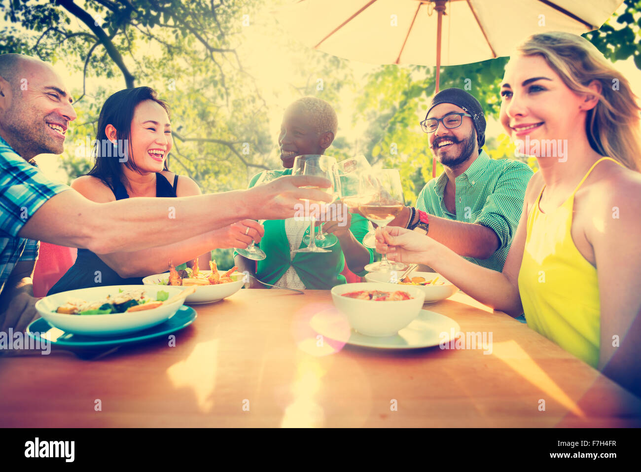 Friends Friendship Outdoor Chilling Togetherness Concept Stock Photo ...