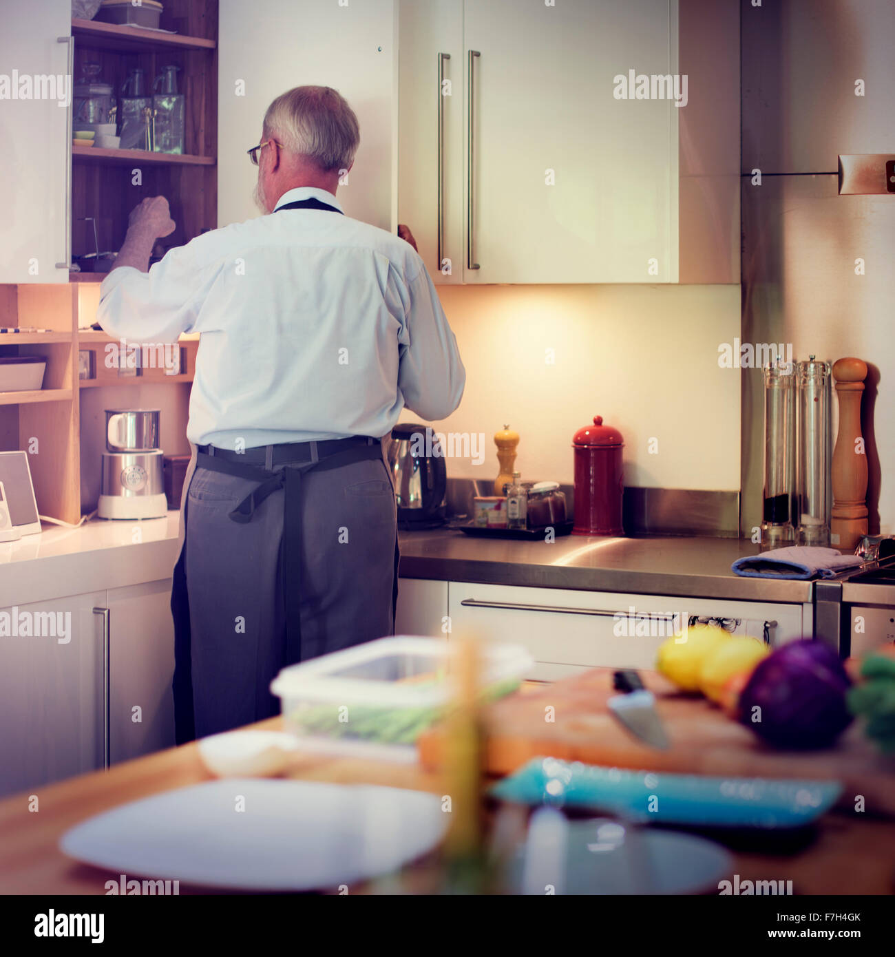 Man Preparation Ingredient Cooking Dinner Concept Stock Photo - Alamy